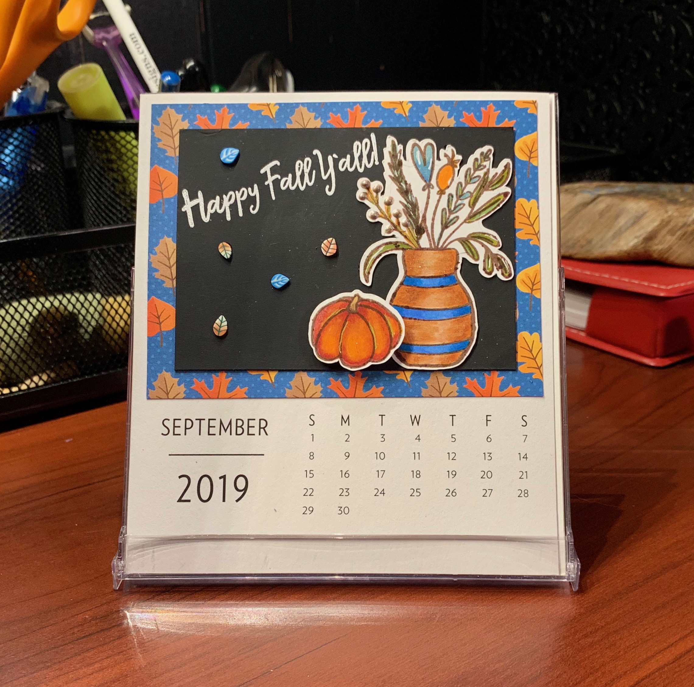 2019 D.I.Y. Desk Calendar - September - Nubble Light Designs