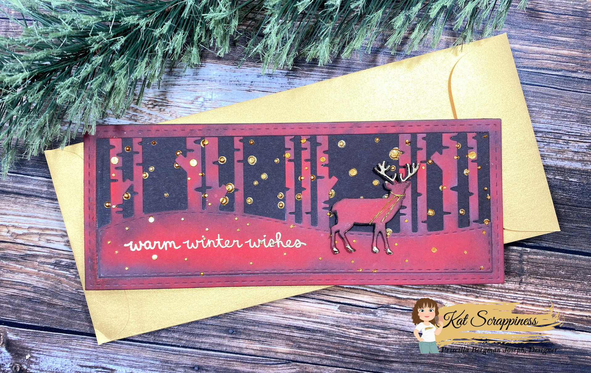 Winter Forest Slimline Cards - Nubble Light Designs